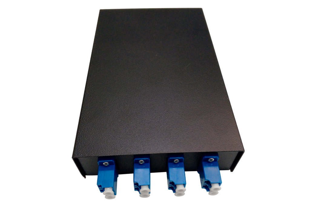 Caja de terminación de fibra óptica mini odf de 4 slot - OPTICOAX