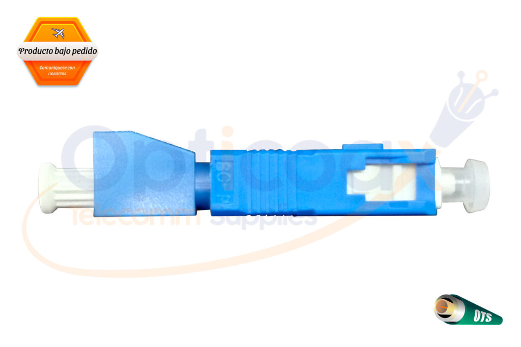 Adaptador LC (UPC) Hembra / SC (UPC) Macho Monomodo Simplex - OPTICOAX